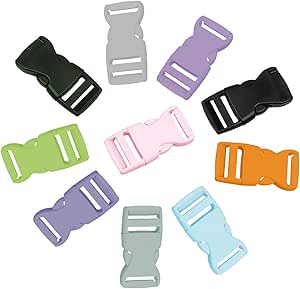 AUTUUCKEE 10 Pcs Plastic Buckles,Quick Side Release Buckles Click ...