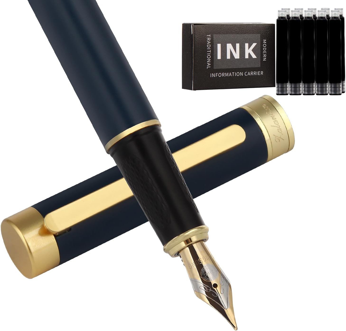 Amazon.com : Zalantan Fountain pen,Luxury pen,Nice pen gift pure copper ...