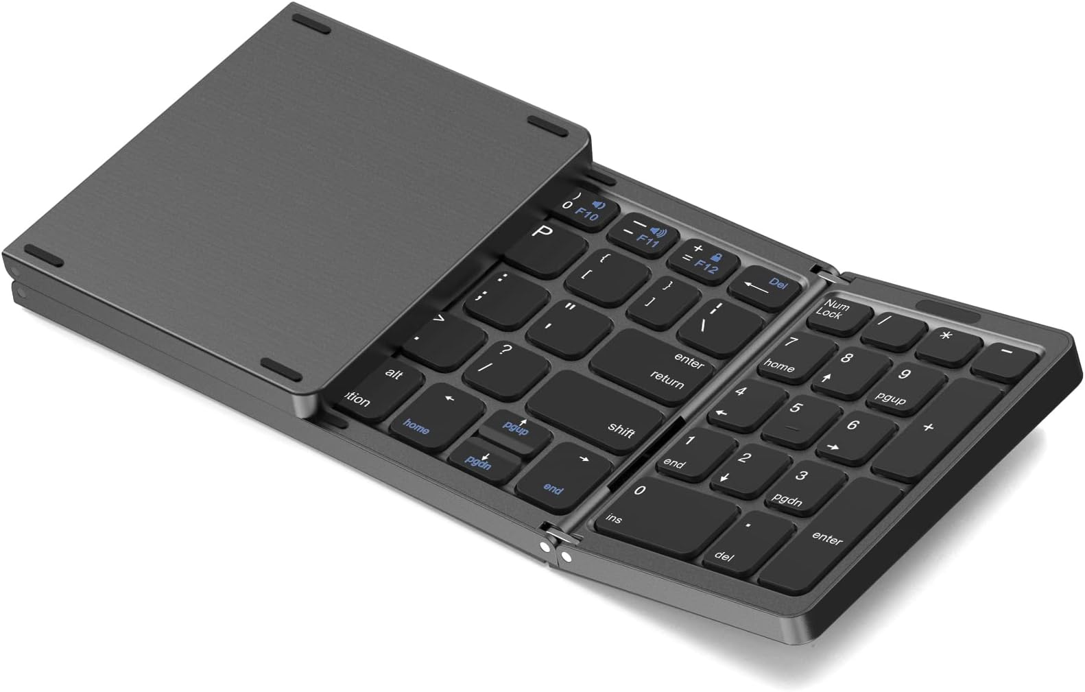Amazon.com: Erkovia Foldable Bluetooth Keyboard, Foldable Wireless Portable Keyboard with ...