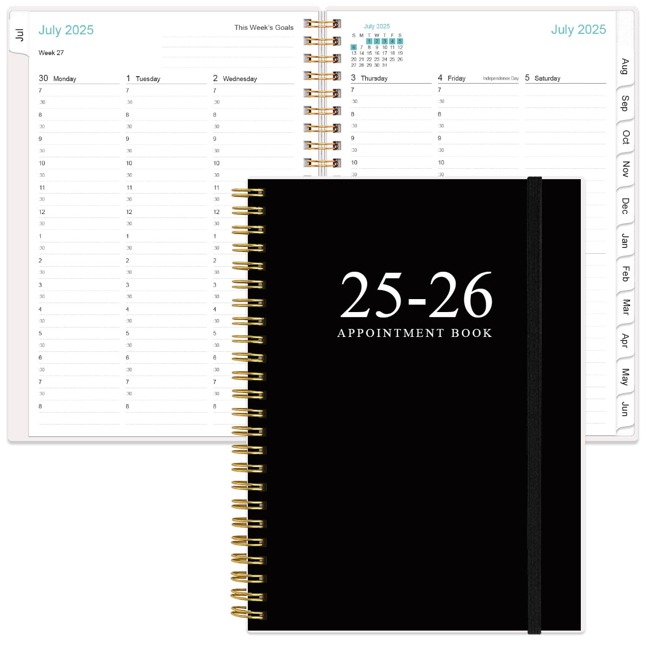 Snapklik.com : 2025-2026 Appointment Book & Planner - Hourly Planner ...