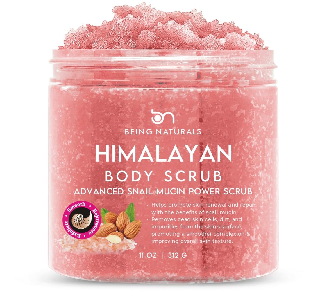 Amazon.com : Natural Himalayan Salt Body Scrub - with Lychee Oil and ...
