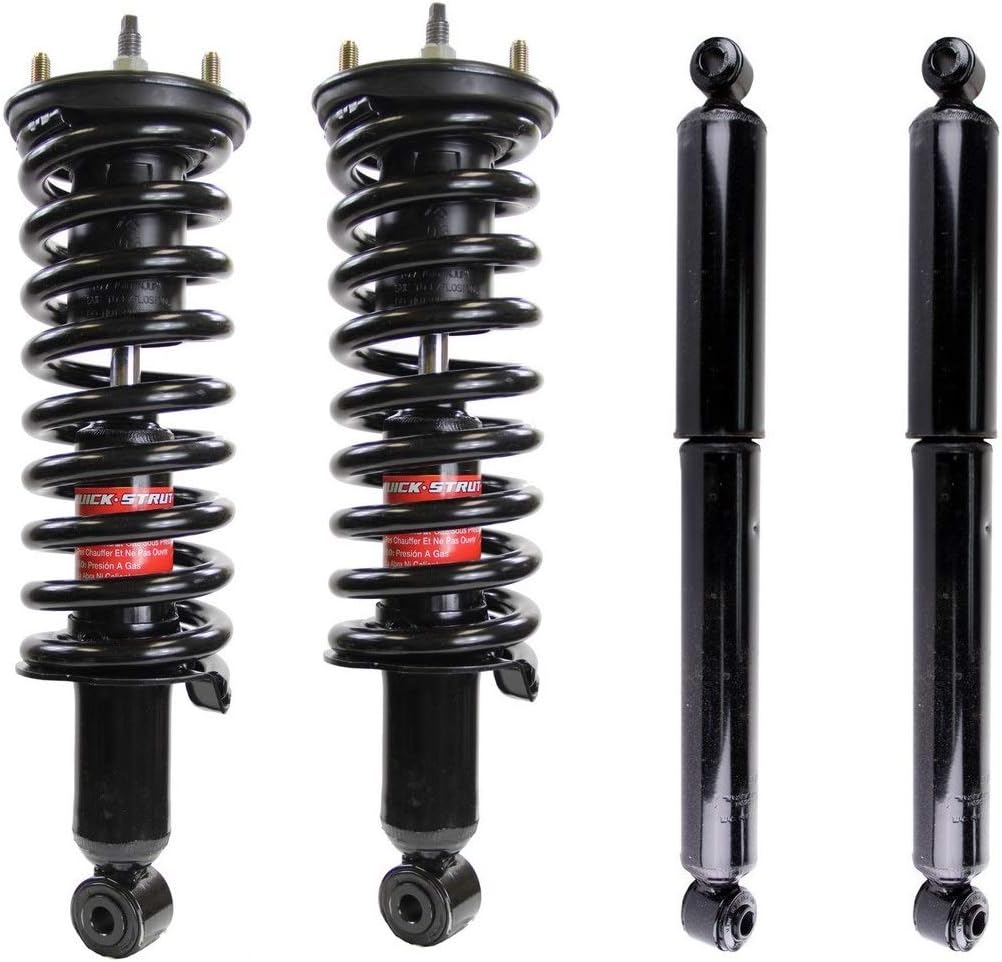 Amazon.com: NEW Front Struts Coil Springs & Rear Shocks Monroe Kit For ...