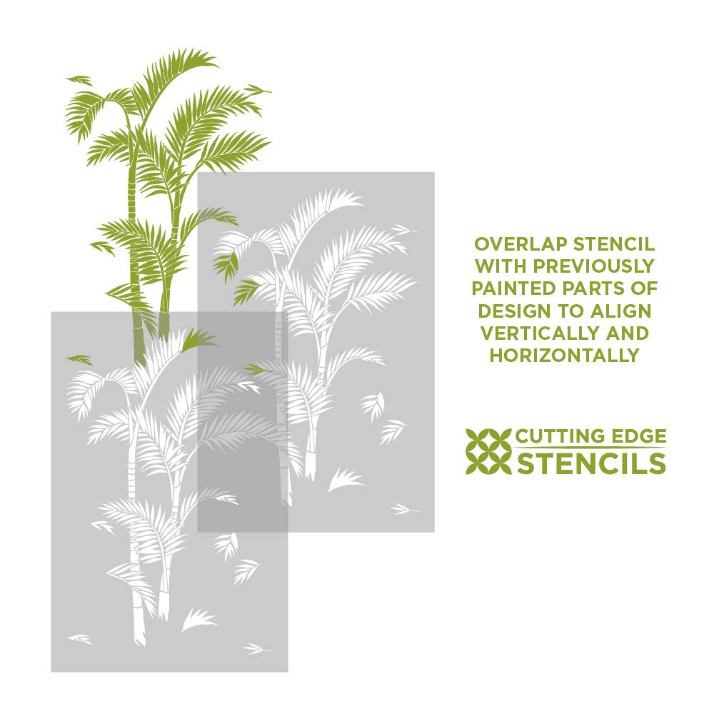 Royal Palm Tree Tropical Stencil Reusable Painting Decor Royal Palm ...