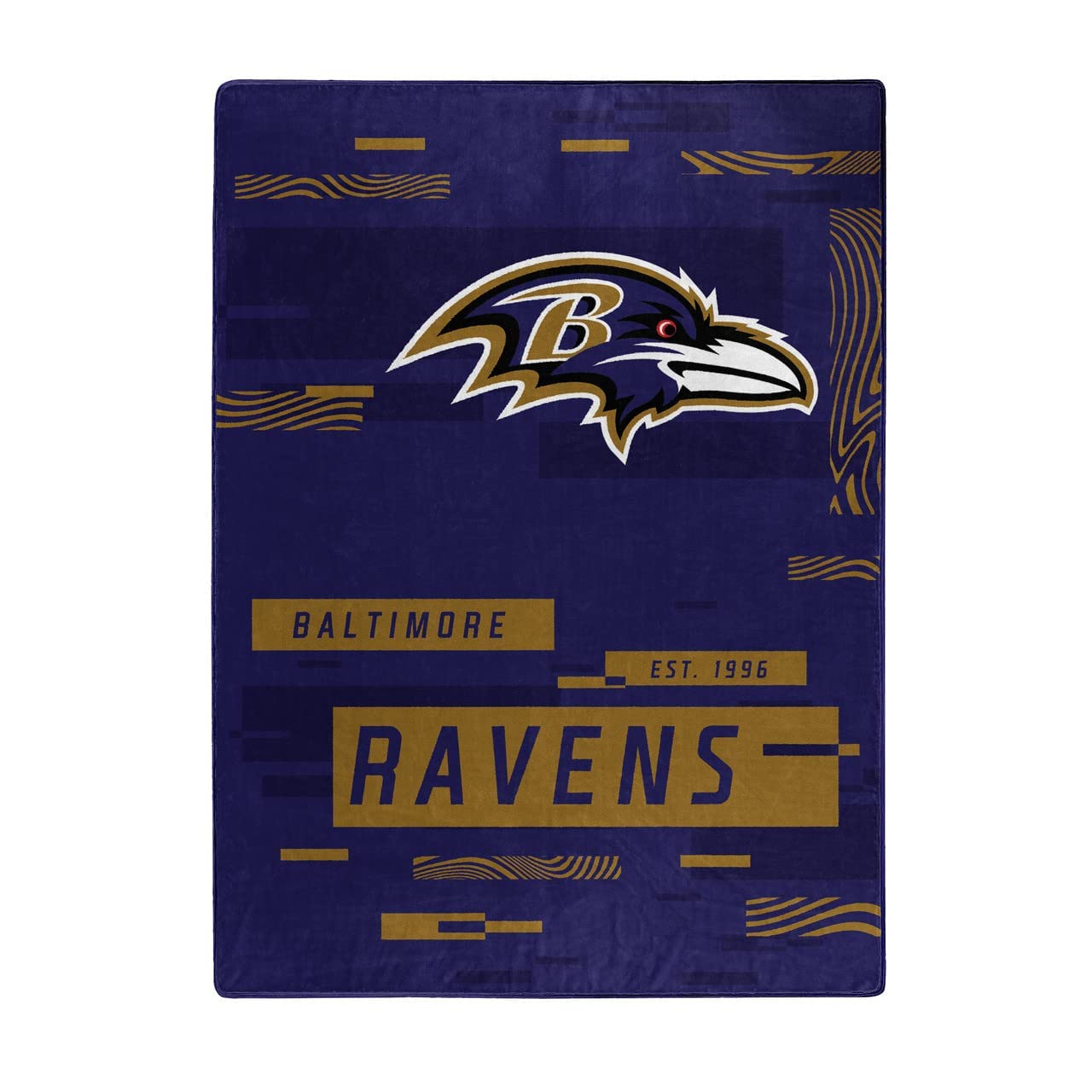 Amazon.com: NORTHWEST ENTERPRISES NFL Baltimore Ravens 60"x80" Digitize ...