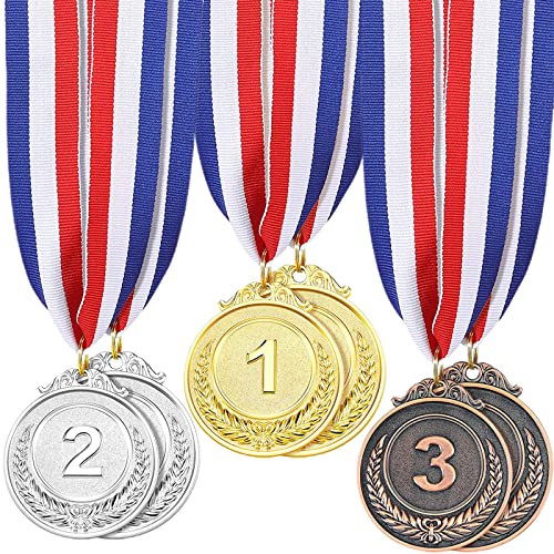 RONGYI Gold Silver Bronze Medals, 1st 2nd 3rd Award, Medals with Ribbon ...