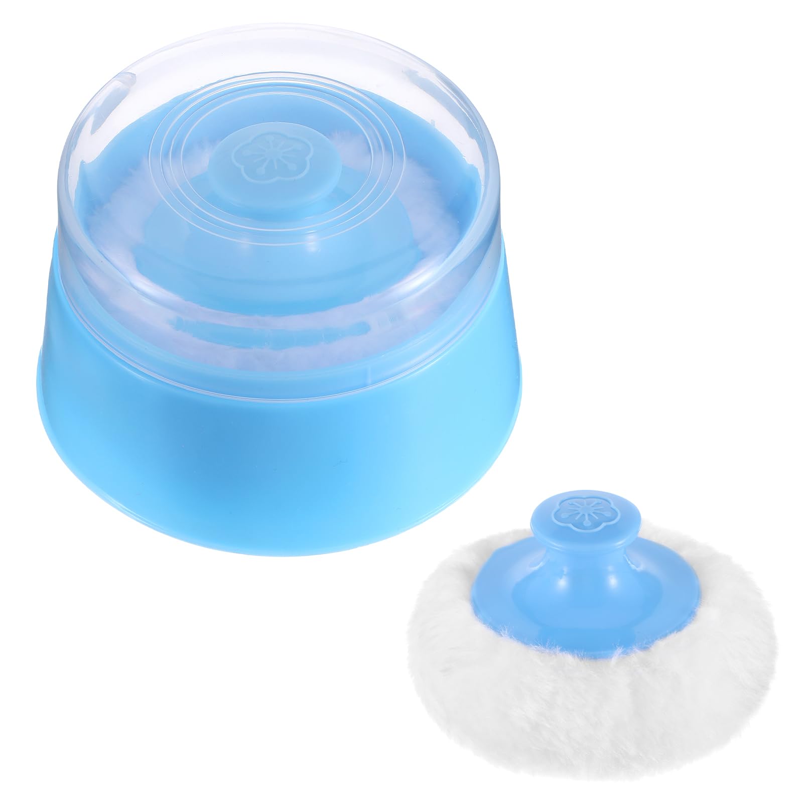 Amazon.com: Baby Body Cosmetic Powder Puff and Container Face Body ...