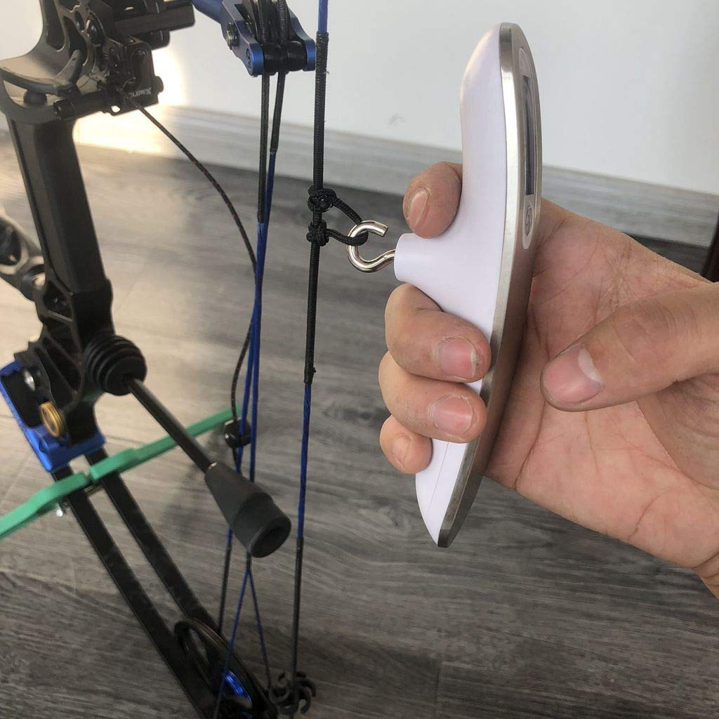 Archery LED Bow Scale 110Lbs Draw Weight Weighing Tool Dynamometer ...