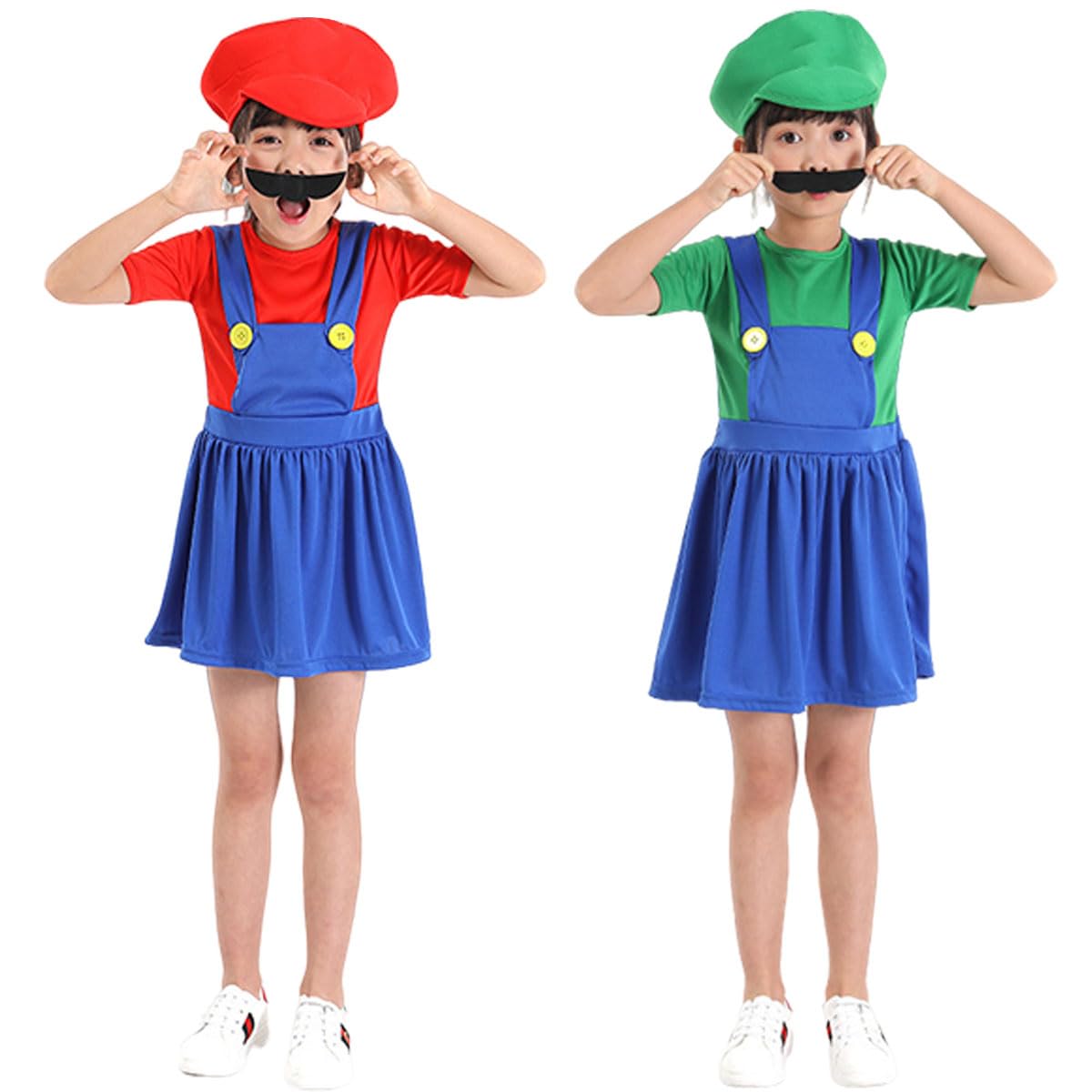 YIYUANIJI Super Bro Classic Fancy Dress Costume,Halloween Cosplay Fancy ...