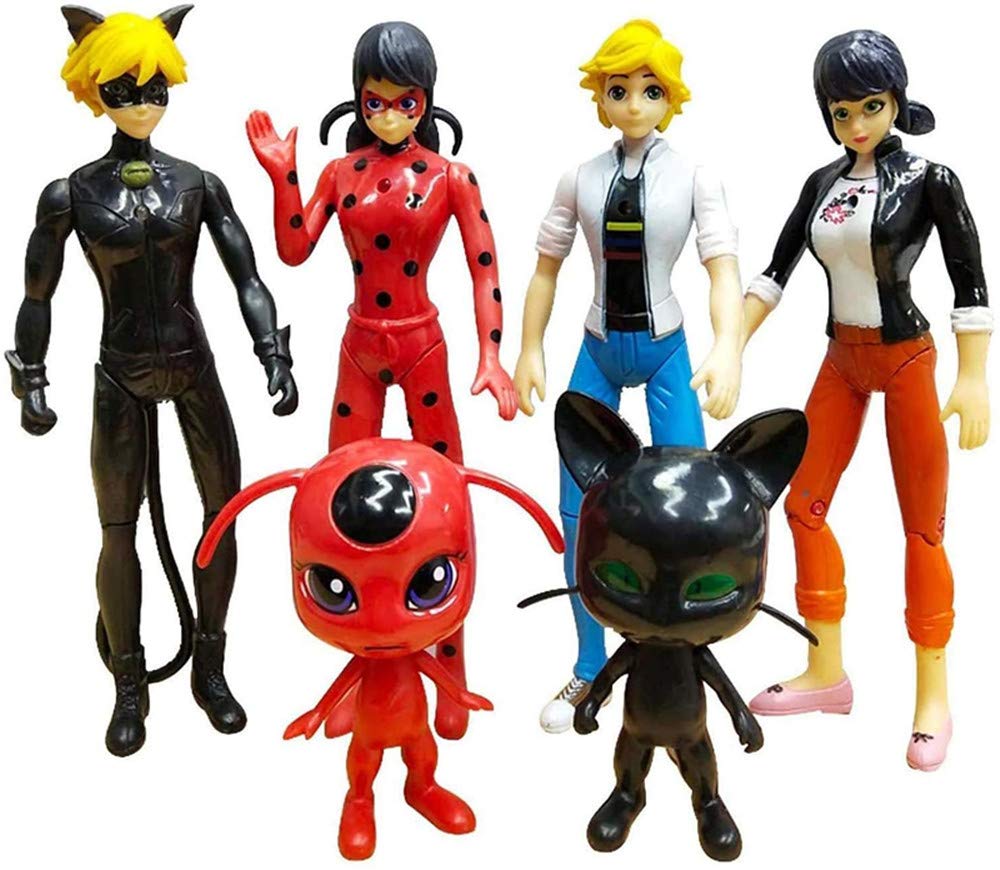 Buy BAOLAI Ladybug Action Figure/ Ladybug and cat Noir Miraculous ...