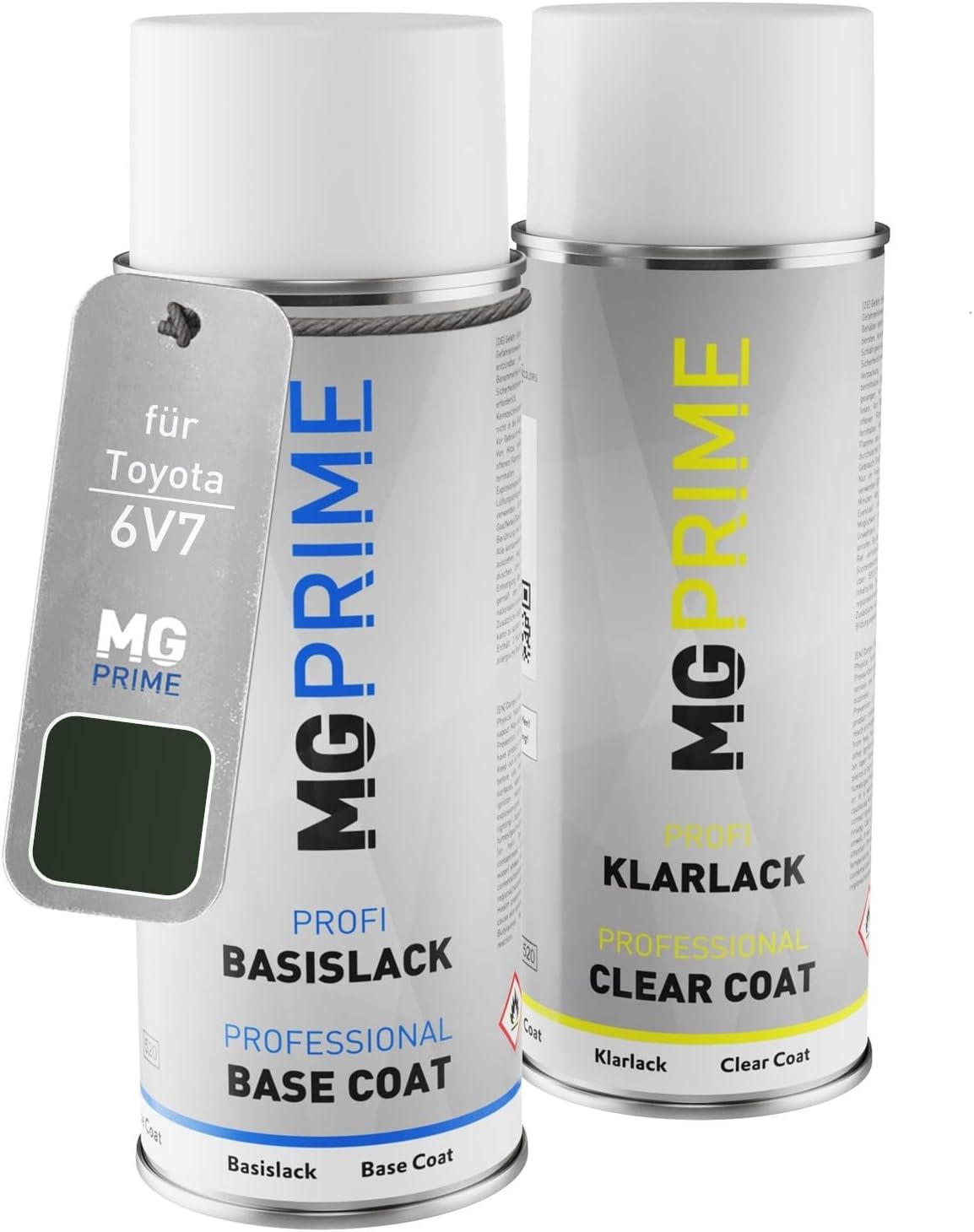 MG PRIME Car paint Spray can set for Toyota 6V7 Dark Green/Army Green ...