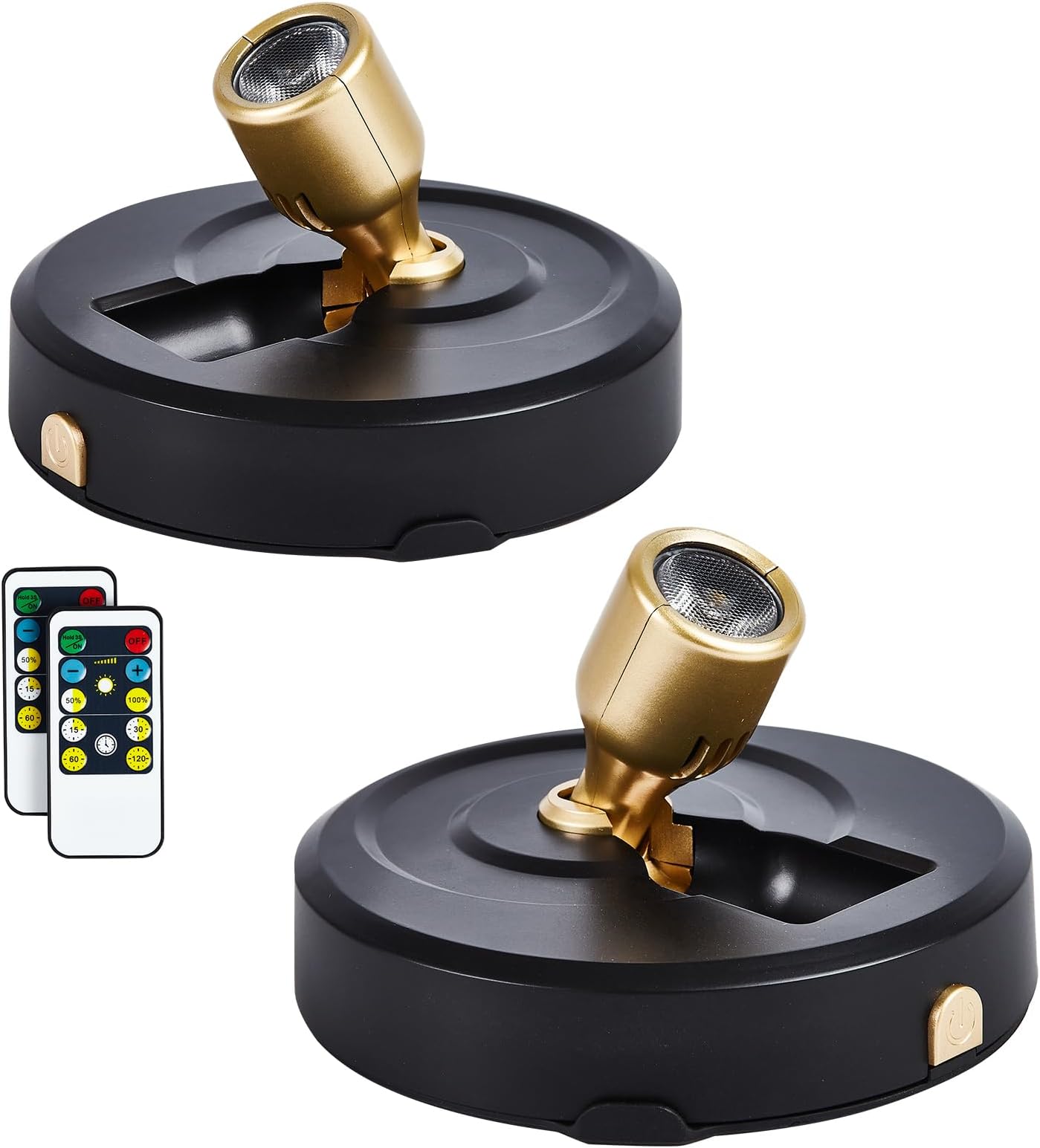 HOFUY 2-Pack Wireless LED Spotlight Battery Operated Picture Lights ...