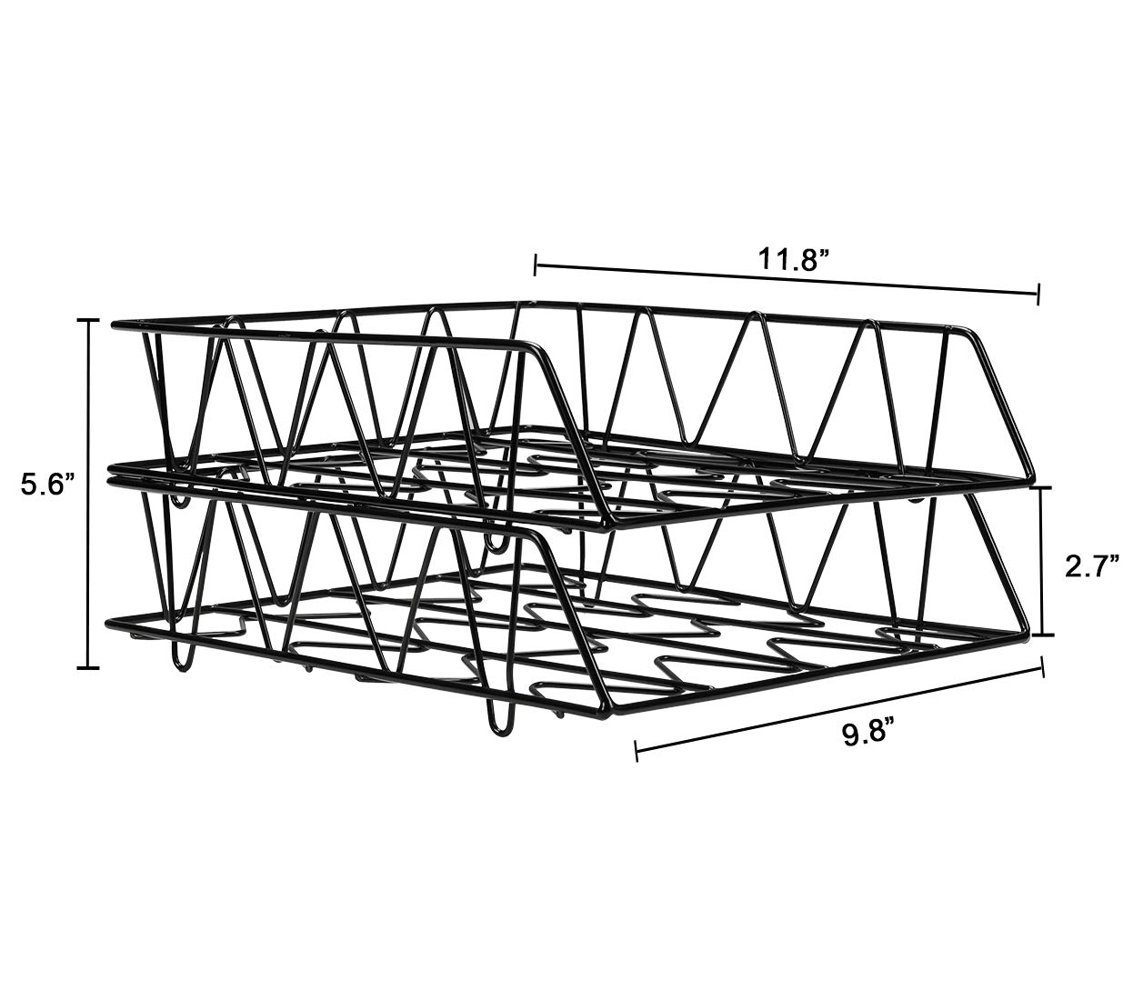 Snapklik.com : PAG Desktop File Organizer Metal Stackable Letter Tray ...