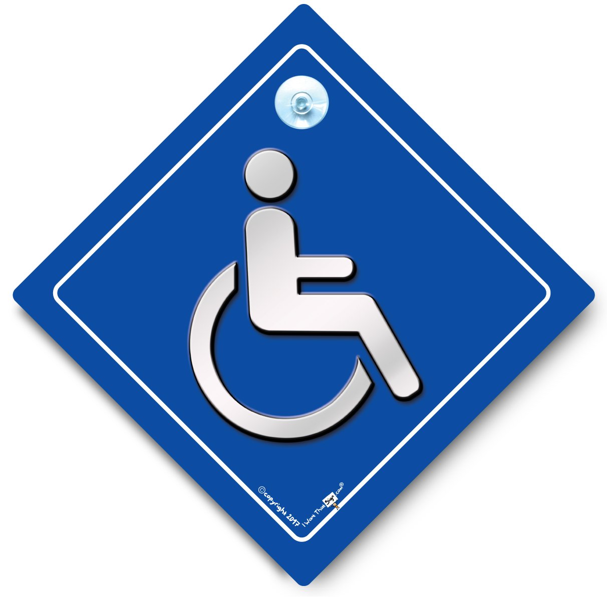 Wheelchair Sign, Disability Car Sign, Disabled Driver Car Sign ...