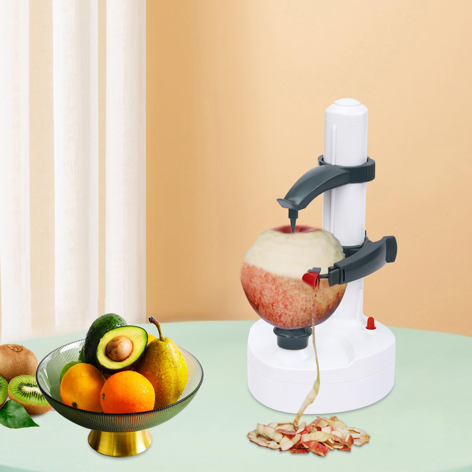 Electric Rotato Peeler Multifunction Stainless Steel Fruit Vegetable Peeling Machine Automatic ...