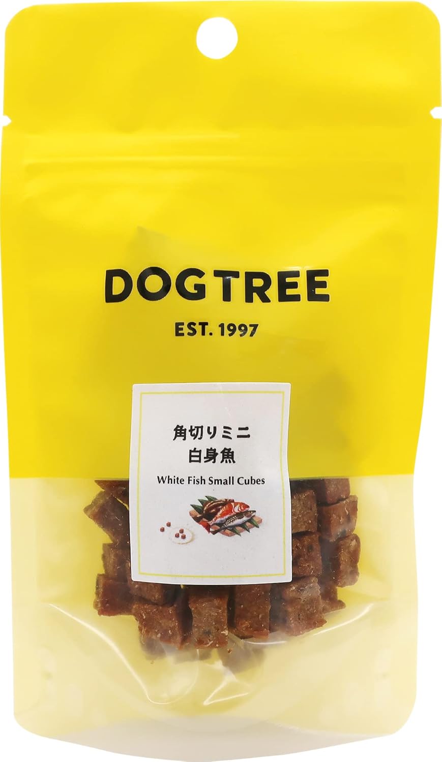 Amazon | 犬のおやつ 国産 無添加 ドッグツリー 角切りミニ 白身魚 S 15g DOGTREE dogtree 犬 | Dog Tree | ジャーキー 通販