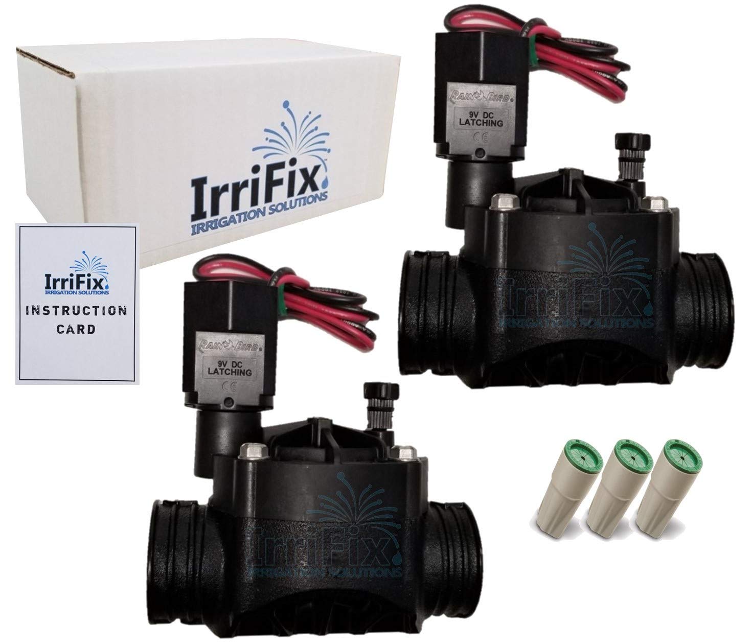 Irrifix Box Set Rain Bird 100hv9vss Battery Operated Sprinkler Valves ...