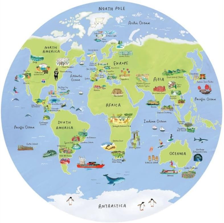 Talking Tables World Map Puzzle - 1000 Pieces with Philippines | Ubuy