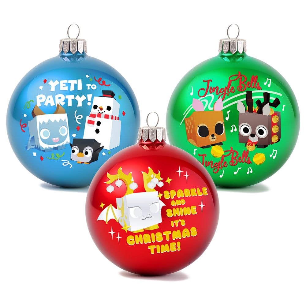 Amazon.com: PET SIMULATOR - Holiday Ornaments 2023 Yeti Set (Three 3 ...