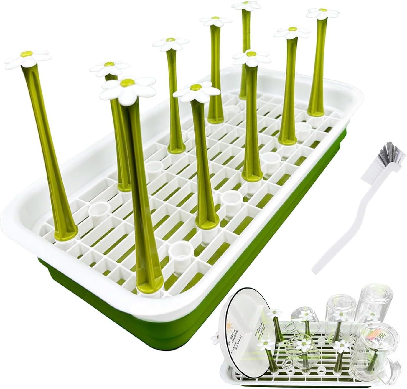 Amazon.com: Cup Drying Rack Coffee Mug Tea Cup Drinking Glass Drying ...