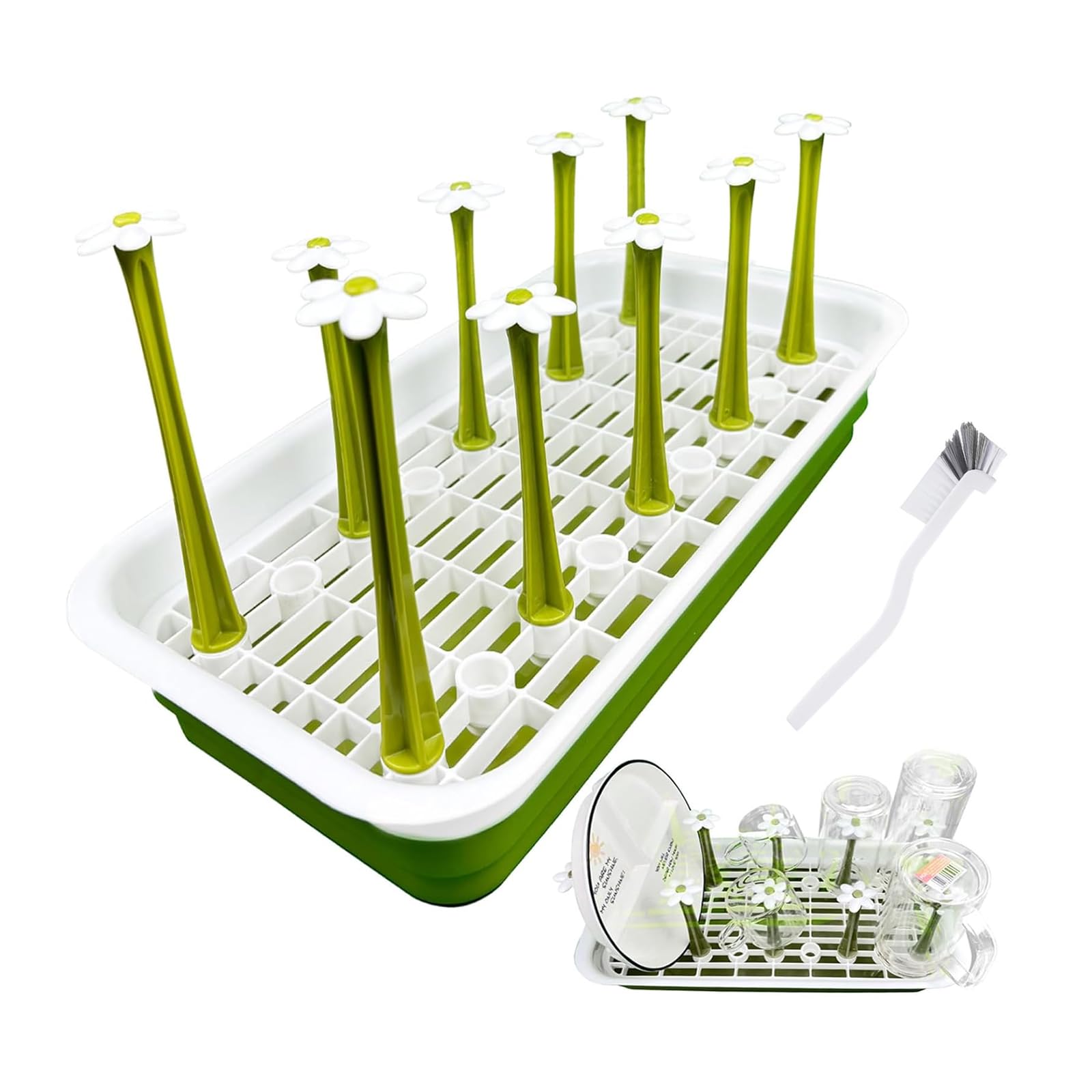 Amazon.com - Removable Large Water Bottle Drying Rack, Vertical Bottle ...