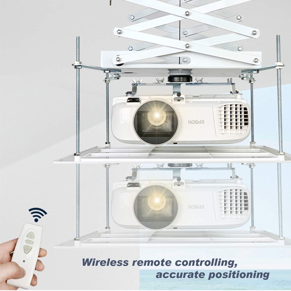 Buy CGOLDENWALL Electric Projector Lift Ceiling Projector Hanger Smart ...