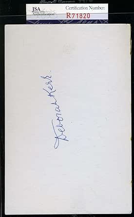 DEBORAH KERR JSA COA HAND 4X6 INDEX CARD AUTHENTICATED AUTOGRAPH at ...