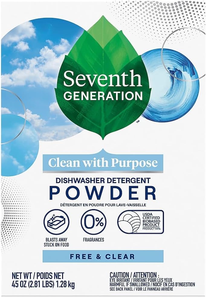 Seventh Generation Dishwashing Detergent Powder, 45 oz, 1 Count ...