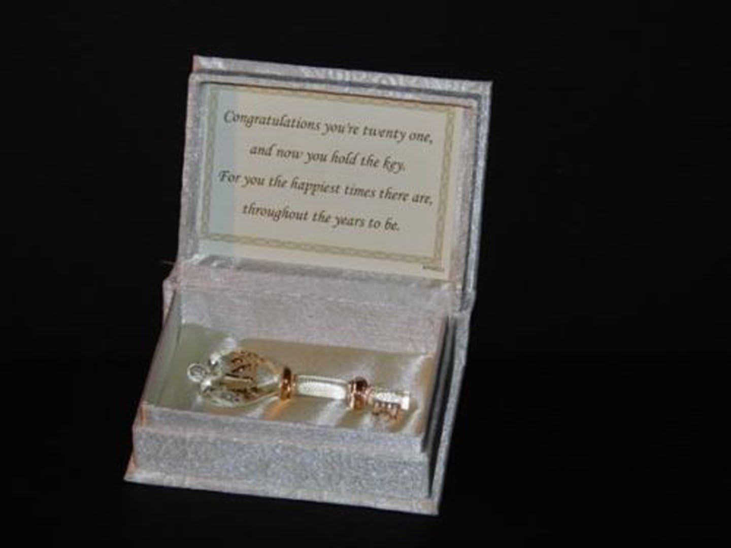 Amazon.com: 21st Birthday Glass Key Memento Keepsake Gift to Treasure ...