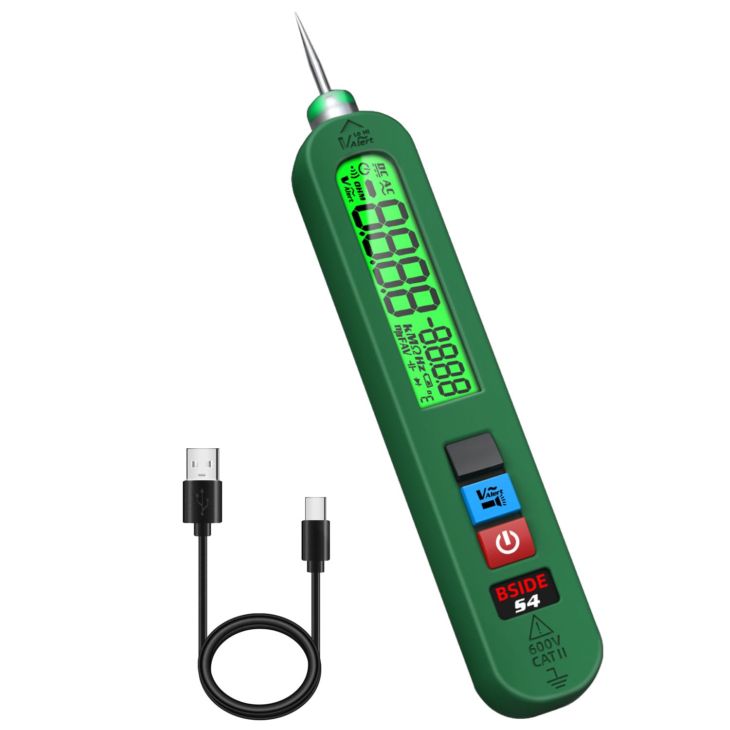 BSIDE Voltage Tester Rechargeable AC Non-Contact Voltage Detector Pen ...
