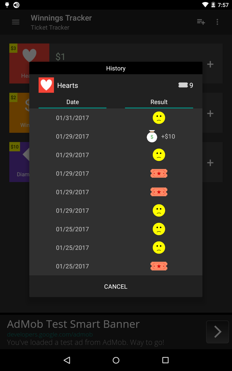 Winnings Tracker: Scratch Off Tracker / Scratch Card Logger - App on ...
