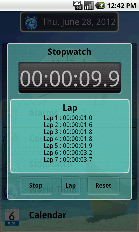Android Alarm Clock With Count Down & Stop Watch Free - App on Amazon ...