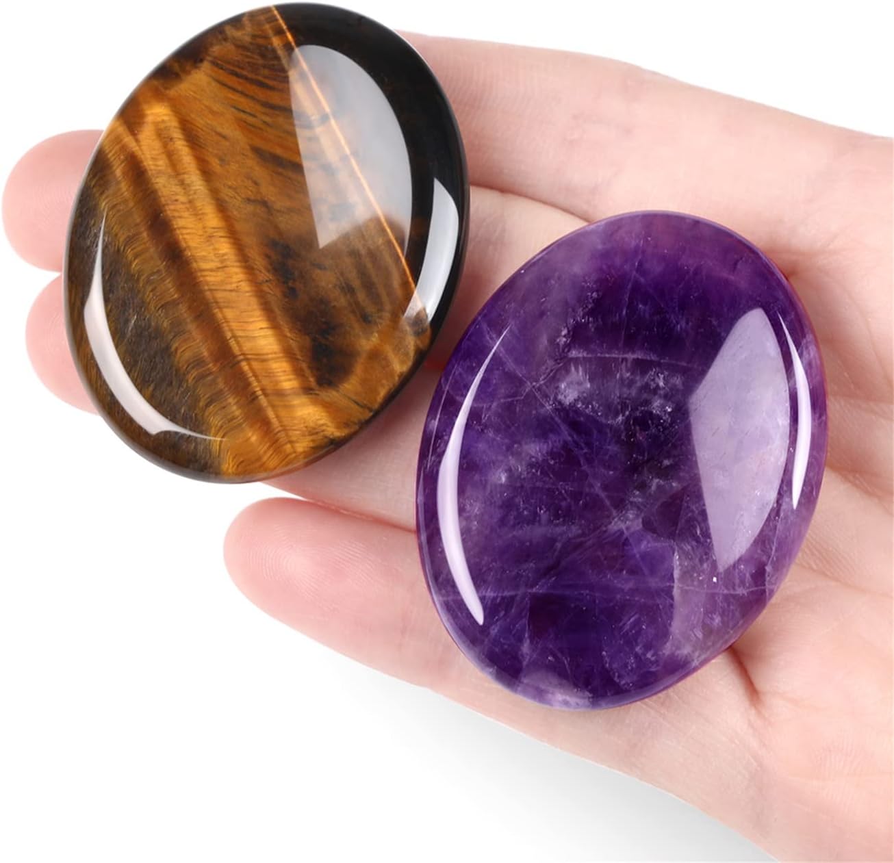 Amazon.com: Krinisou Healing Crystal Gifts for Women, Calming Amethyst ...