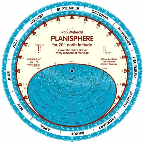 Planisphere 20 Degrees N (English Planispheres): 9789080324398: Amazon ...
