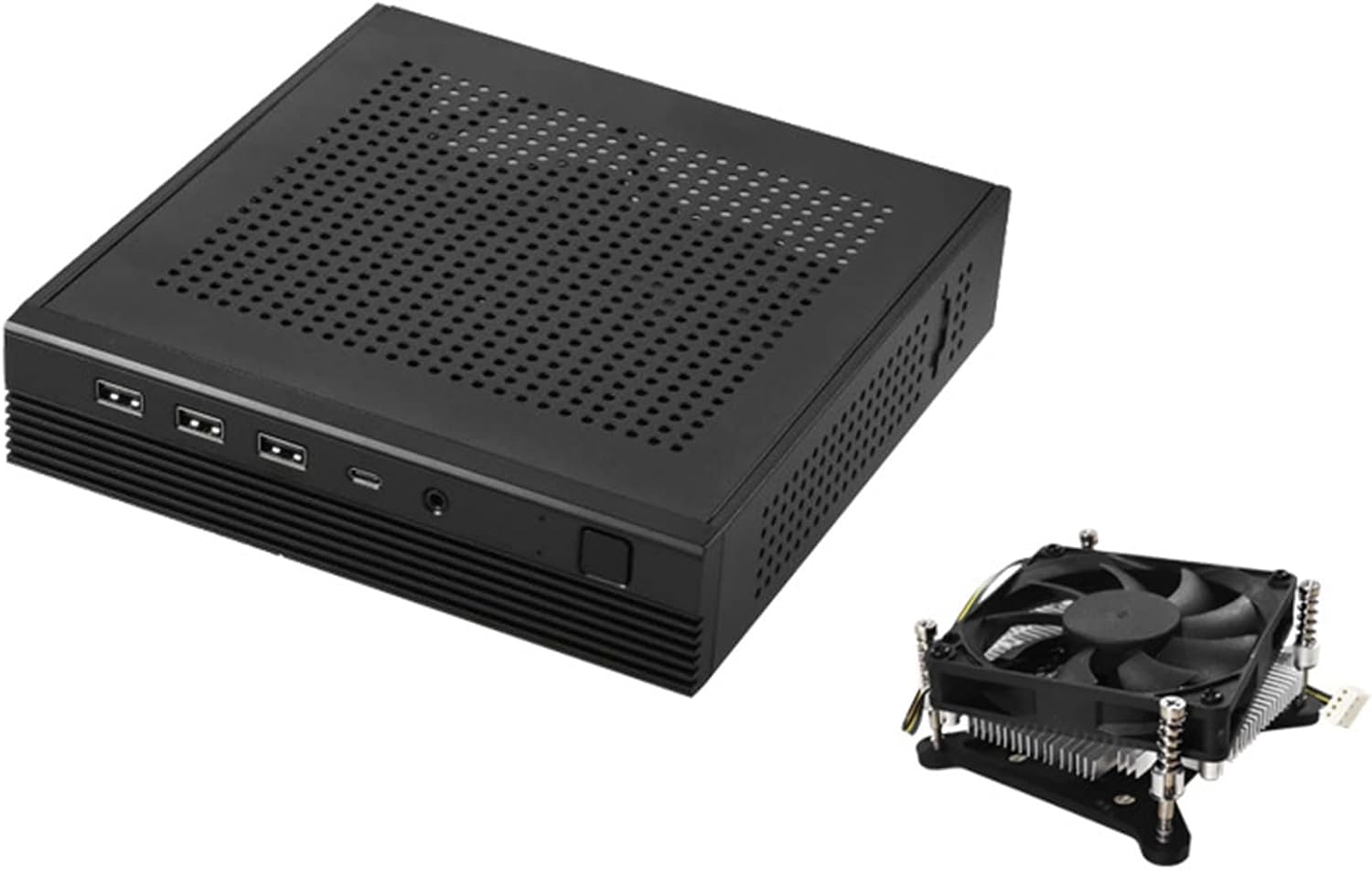 yoona TX06 Desktop Mini ITX Case HTPC Chassis Mini Game Computer Chasis con Radiador para Mini ...