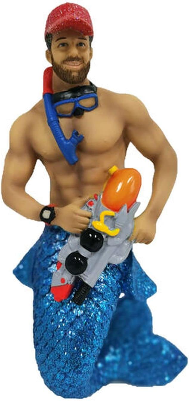 Amazon.com: December Diamonds Rough Waters Blue Mermaid with Ship ...