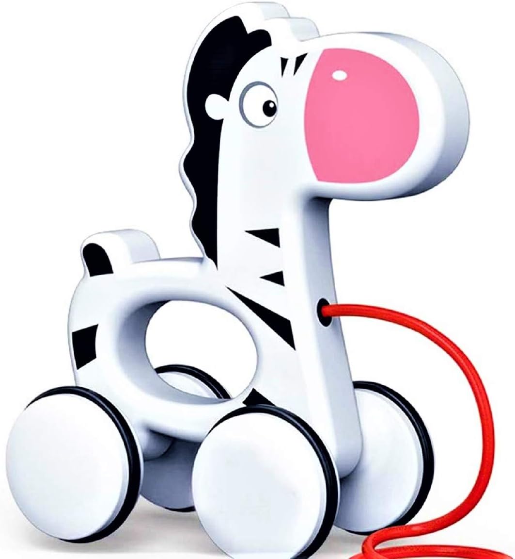Buy FunBlast Zebra Pull Along Toy for Baby Pulling Car Toy for Kids ...