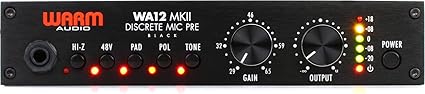 Amazon.com: Warm Audio WA12 MKII Single Channel Microphone Preamplifier ...
