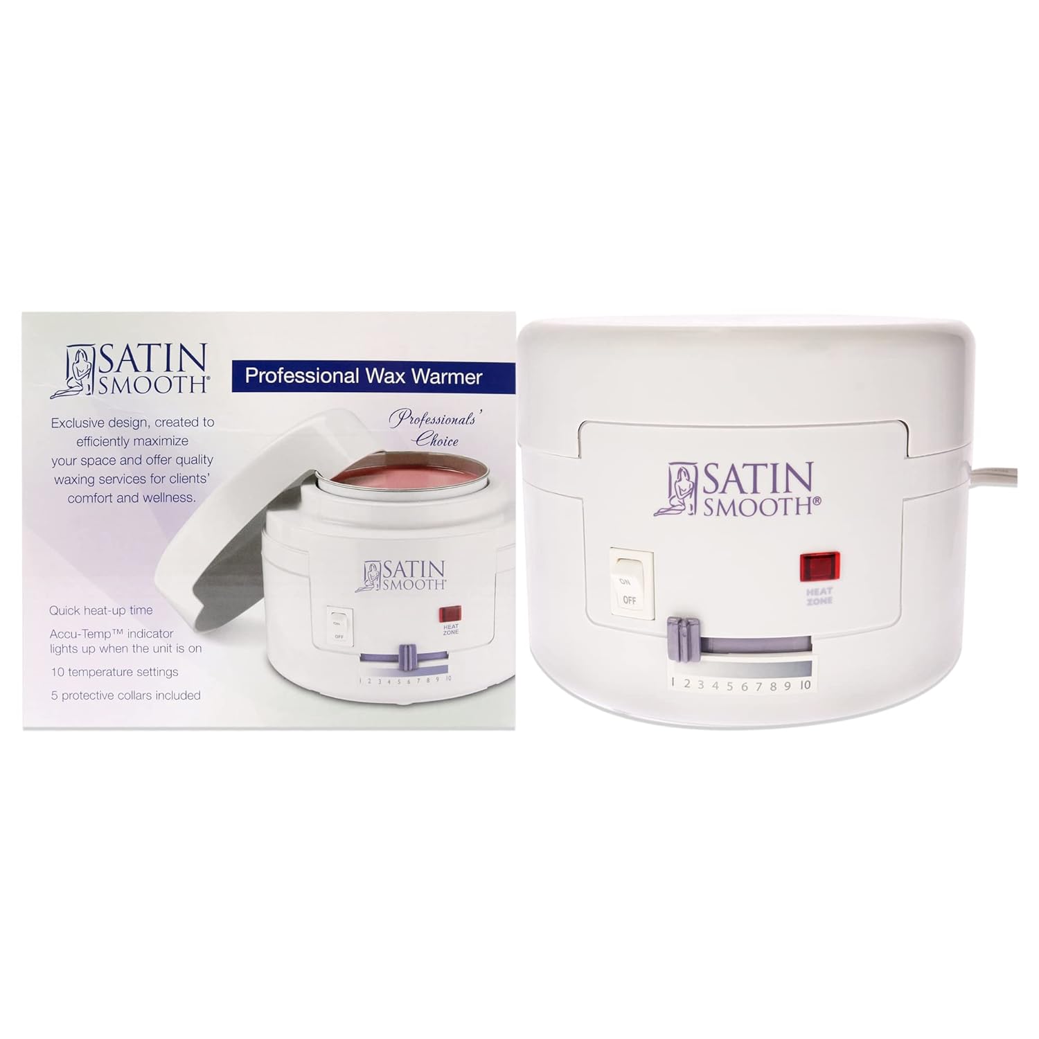 Amazon.com: Satin Smooth Single Wax Warmer – Quick-Heat Wax Pot for ...