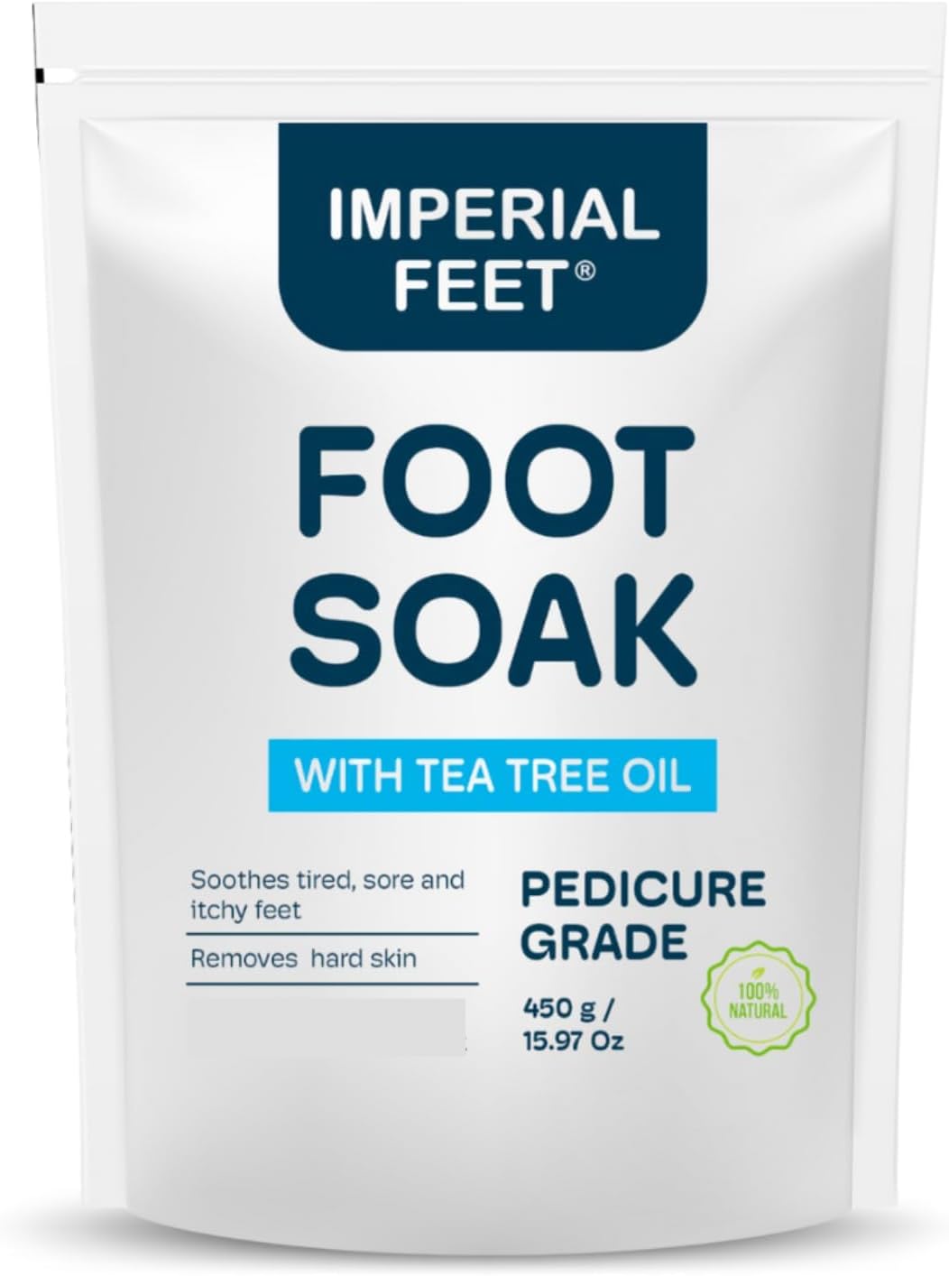 Amazon.com: Epsom Salt Foot Soak w Tea Tree for Foot Bath (Pedicure Grade) - for Toenail Repair ...