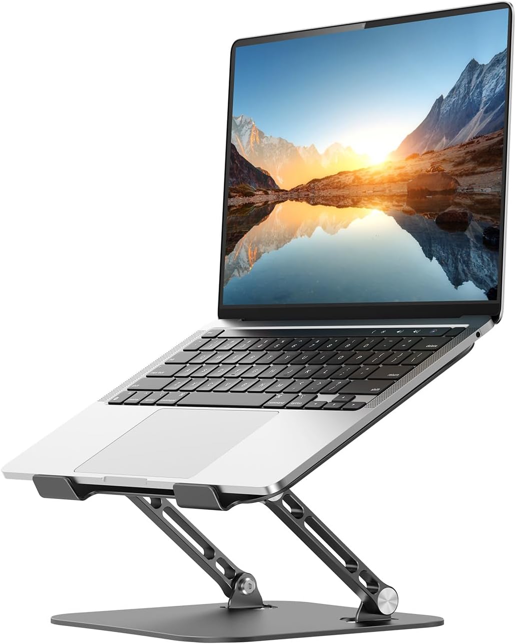 Amazon.com: JUANWE Adjustable Laptop Stand, Aluminum Portable Laptop ...
