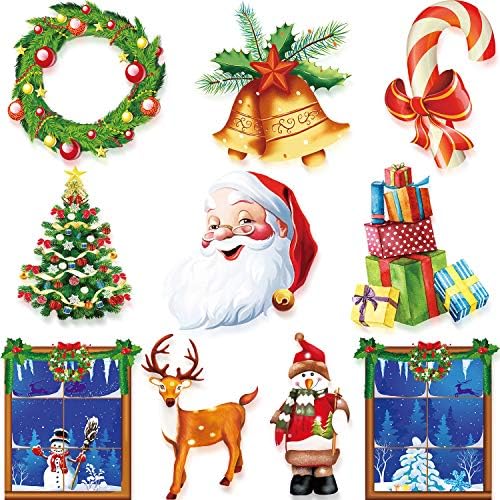 Amazon.com: 60 Pcs Christmas Cutouts Ornaments Christmas Ball Cutouts ...