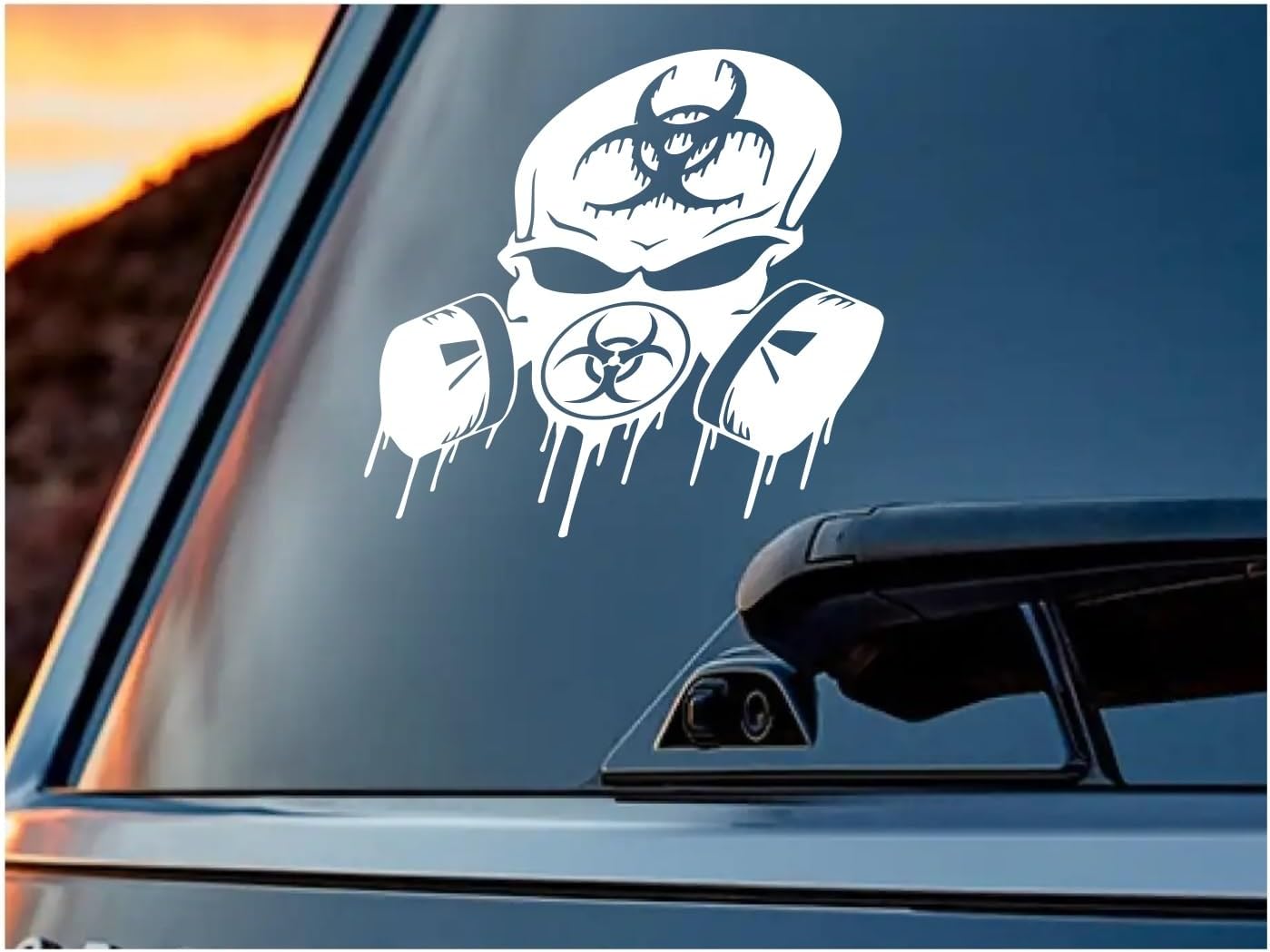 Amazon.com: UR Impressions Skull Dripping Biohazard Respirator Decal ...