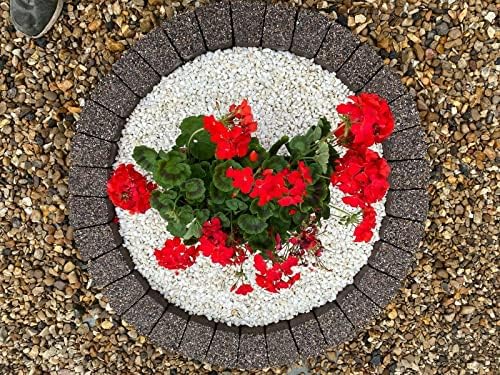 78 cm Garden Stone Circle Copper Tree Surround Granite Bricks Plant ...