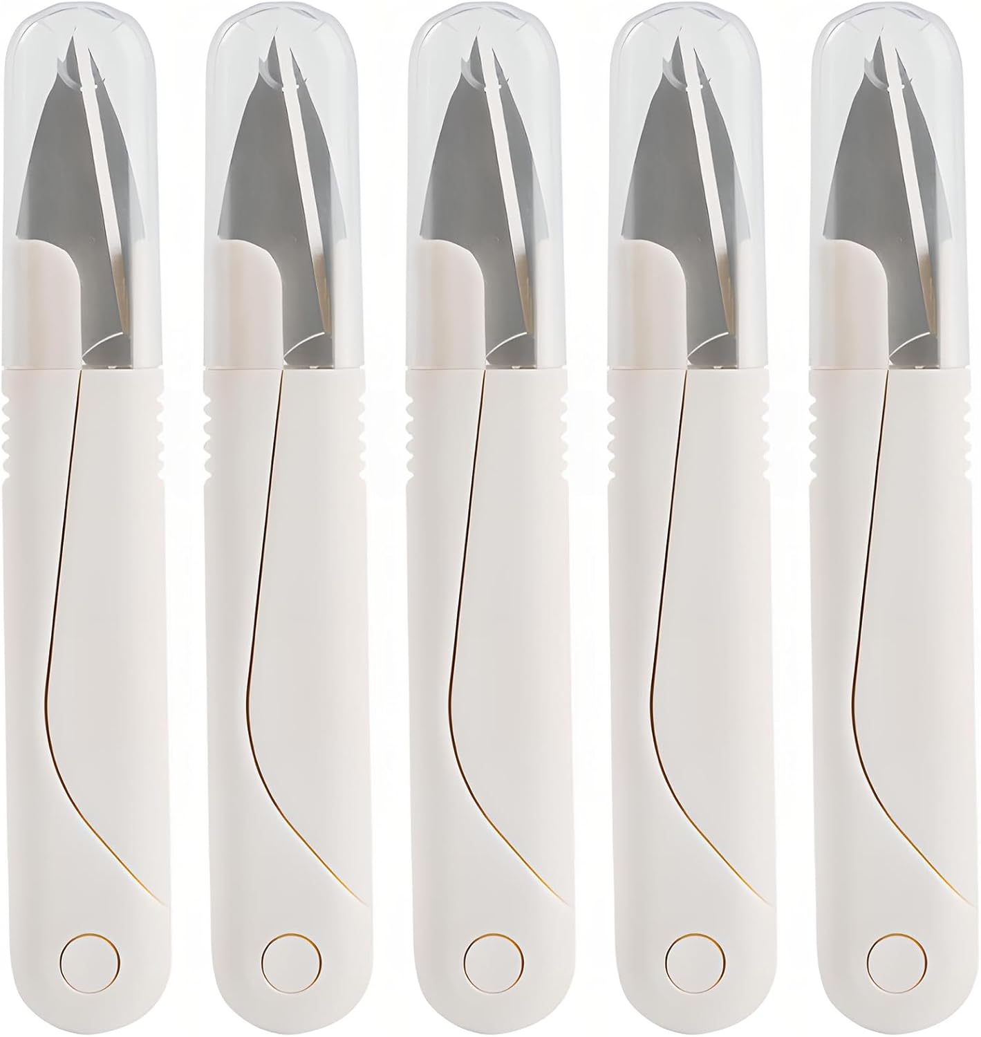 Amazon.com: 5-Pack Stainless Steel Thread Cutter Scissors - Ergonomic ...