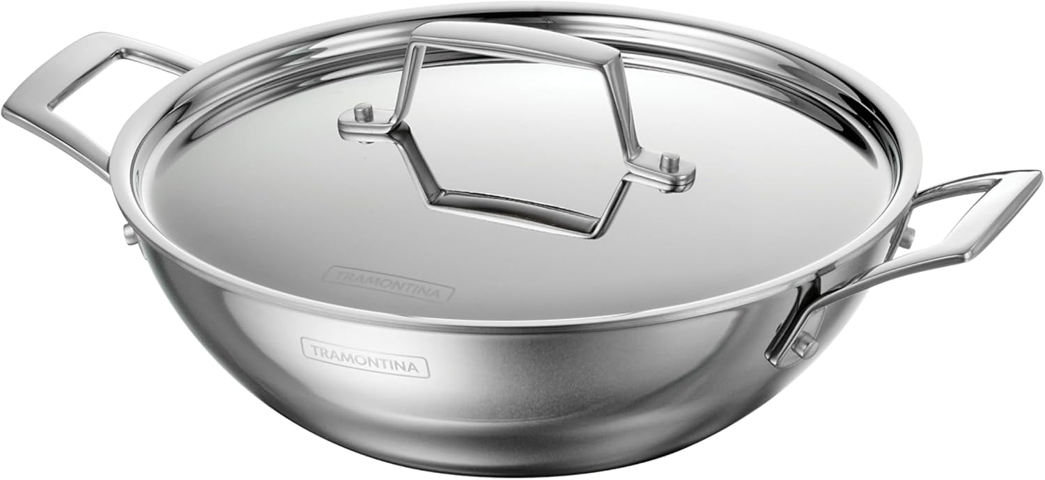 Amazon.com: Tramontina Utsava 2.75-Quart Tri-Ply Clad Stainless Steel ...