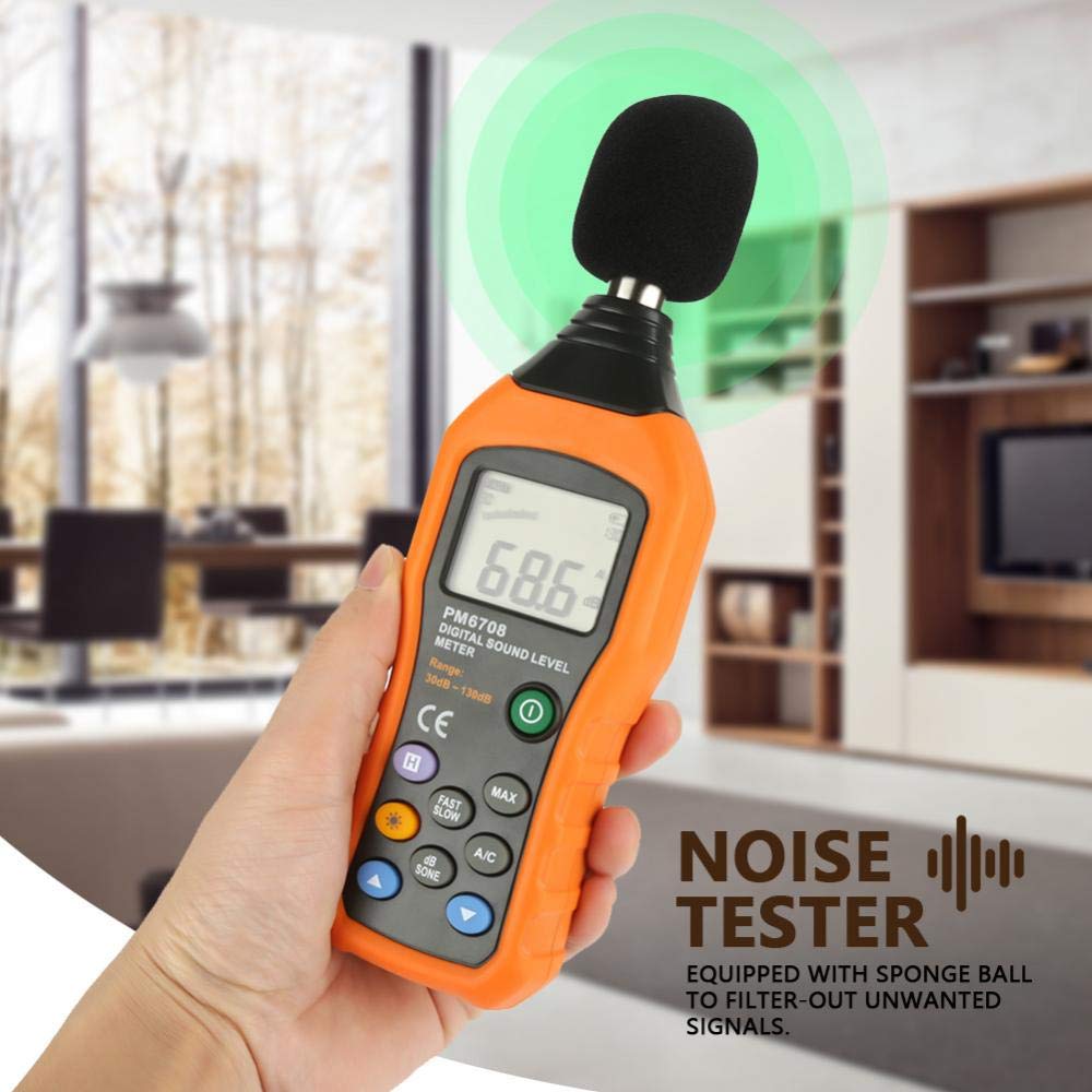 Snapklik.com : Decibel Meter Sound Level Reader, MS6708 Portable ...