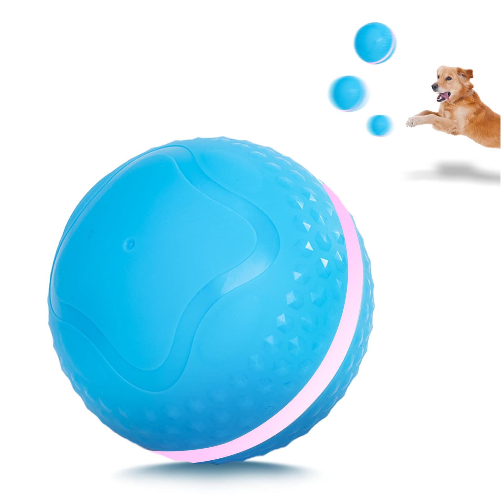 Amazon.com : Dog Toy Balls, 3.35in Interactive Toys for Medium Large ...