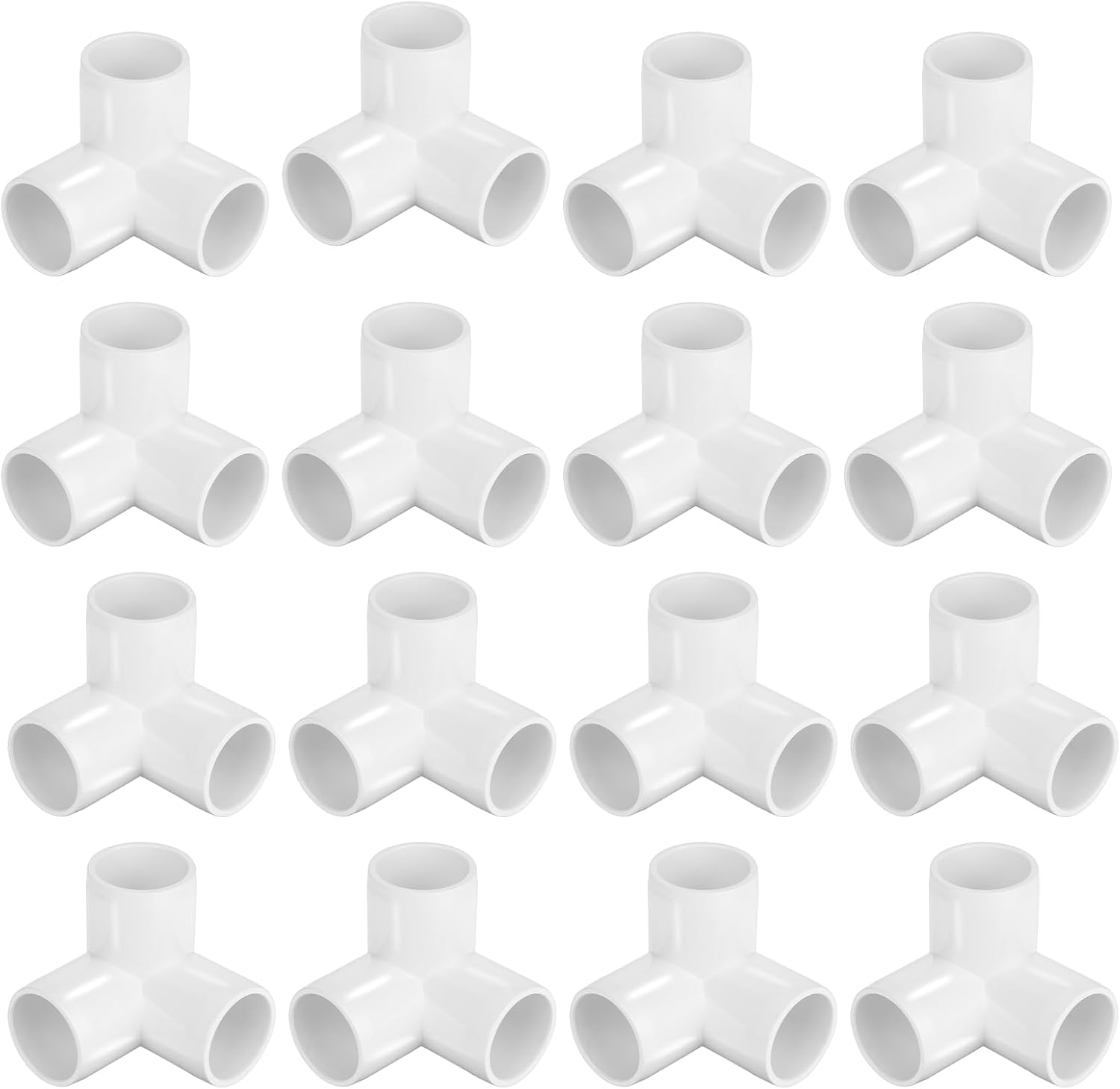 Amazon.com: 3/4“ Tee PVC Fitting 3 Way Elbow Connector, Furniture Grade ...