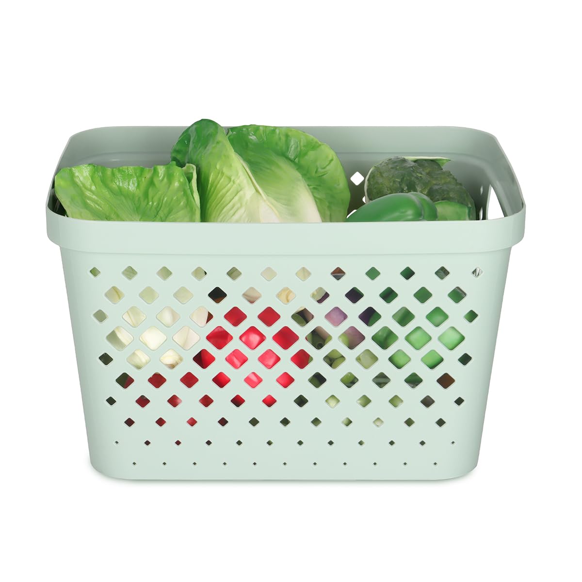 Snapklik.com : Glad Plastic Storage Basket Set, Value Pack Of 6 Open ...