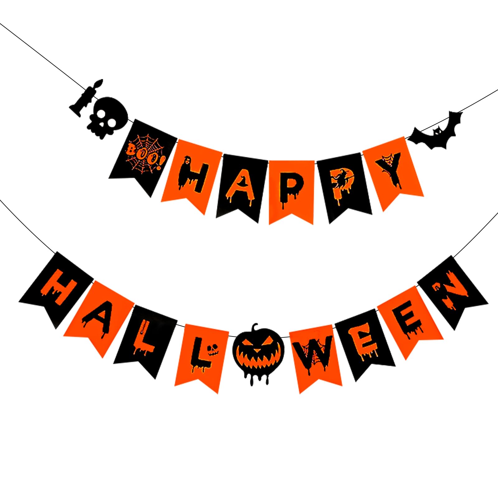 Halloween Classroom Decor Halloween Pumpkins Banner For Wall Fireplace ...